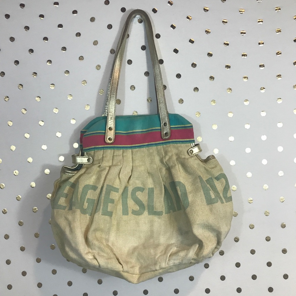 Anthropologie Miss Albright Cloth Handbag - Gem